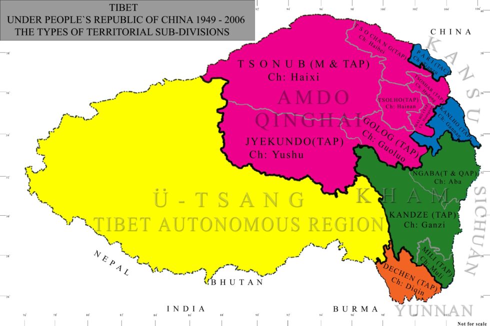 Map of Tibet | tibetgermany